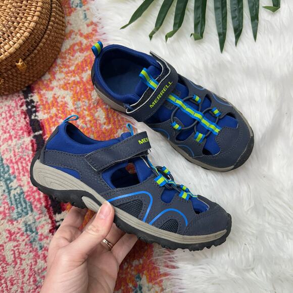 Merrell | Shoes | Merrell Hydro Teton Closed Toe Sandal Water Shoe Kids ...